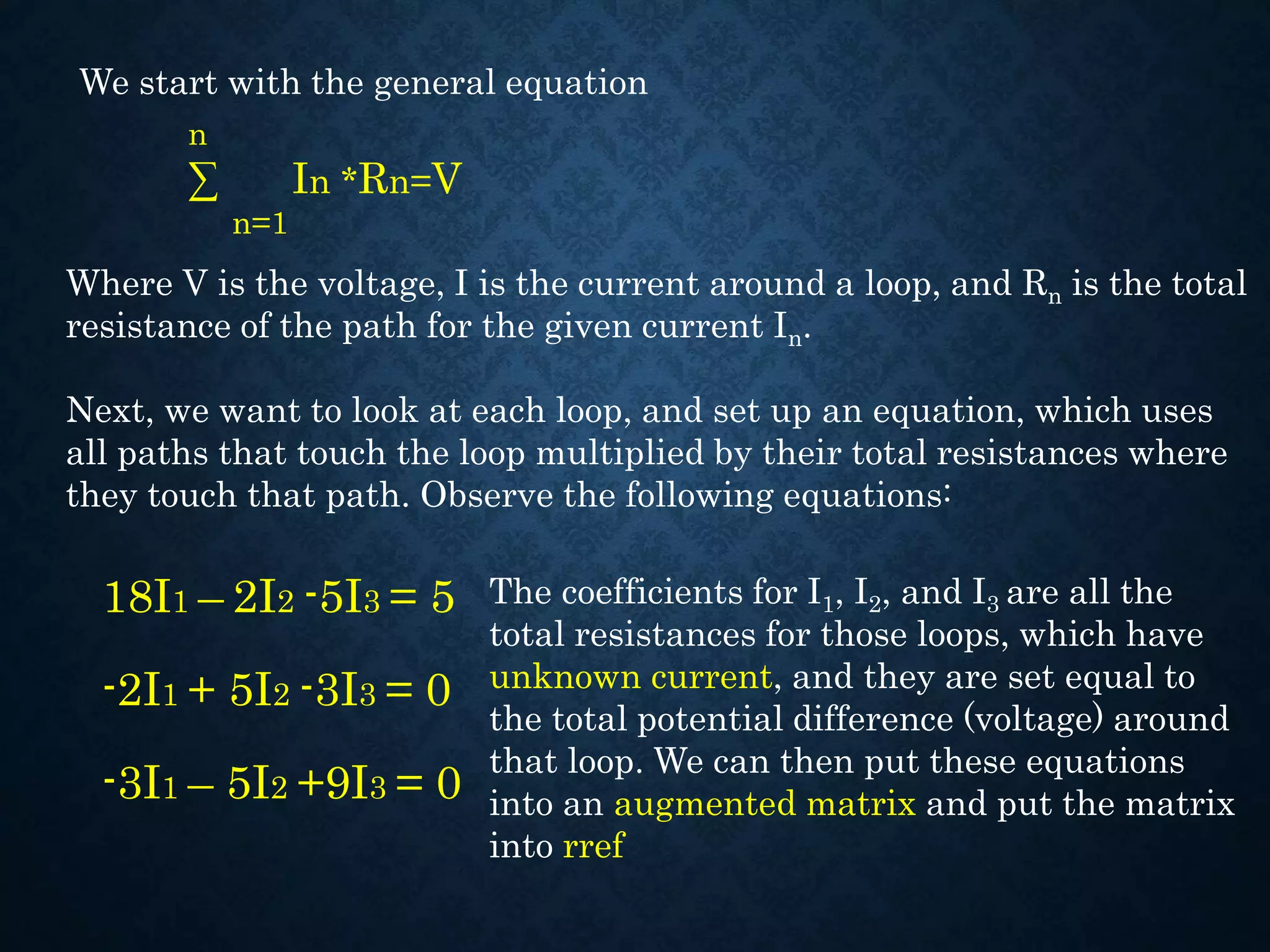 Application of Linear Algebra in Electrical Circuit | PPTX