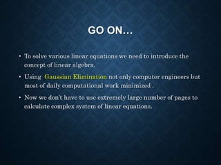 Application of Linear Algebra in Electrical Circuit | PPTX | Physics ...
