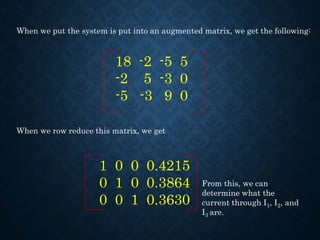 Application of Linear Algebra in Electrical Circuit | PPTX