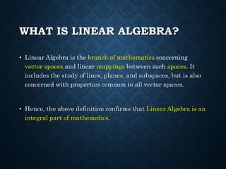 Application of Linear Algebra in Electrical Circuit | PPTX | Physics ...