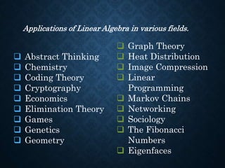 Application of Linear Algebra in Electrical Circuit | PPTX | Physics ...