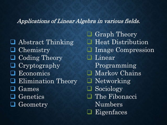 Application of Linear Algebra in Electrical Circuit | PPTX | Physics ...