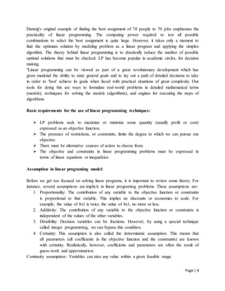 Application of linear programming technique for staff training of register section in pstu | PDF