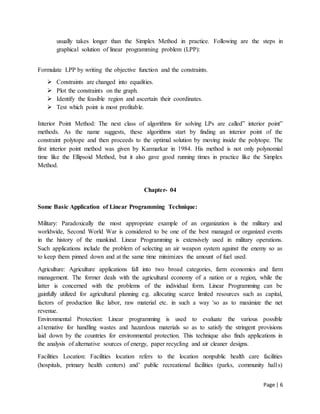 Application of linear programming technique for staff training of ...