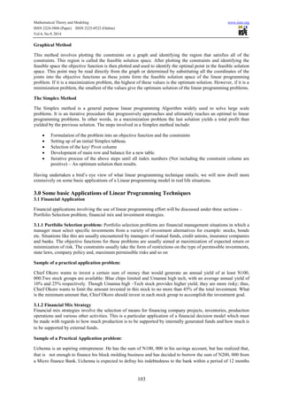 Application of linear programming techniques to practical | PDF