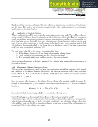Application of Linear Programming to Profit Maximization (A Case Study ...