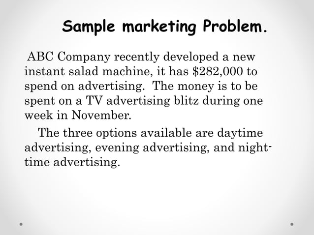 Application of lpp in marketing | PPTX | Marketing and Advertising ...