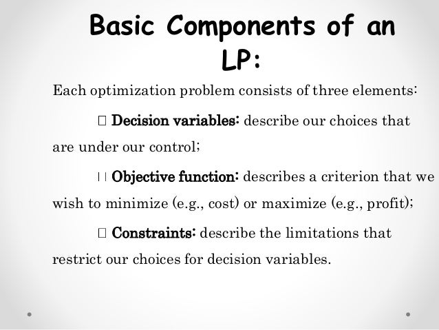 Application of lpp in marketing