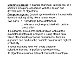 Application of machine learning in industrial applications | PPTX ...