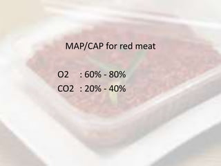 Application of map and cap in food products | PPTX