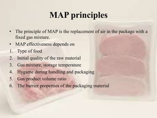 Application of map and cap in food products | PPTX