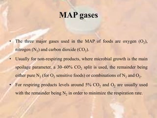 Application of map and cap in food products | PPTX