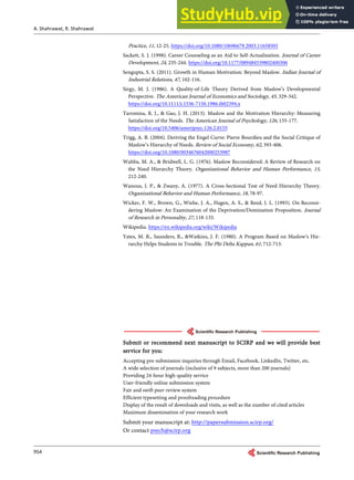 Application Of Maslow S Hierarchy Of Needs In A Historical Context Case ...