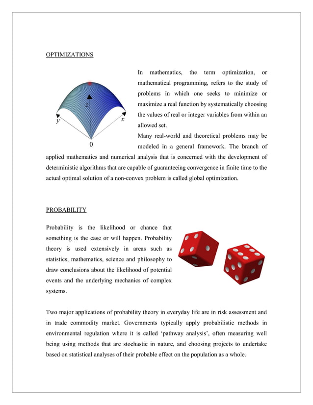 Application of Mathematics | PDF | Physics | Science