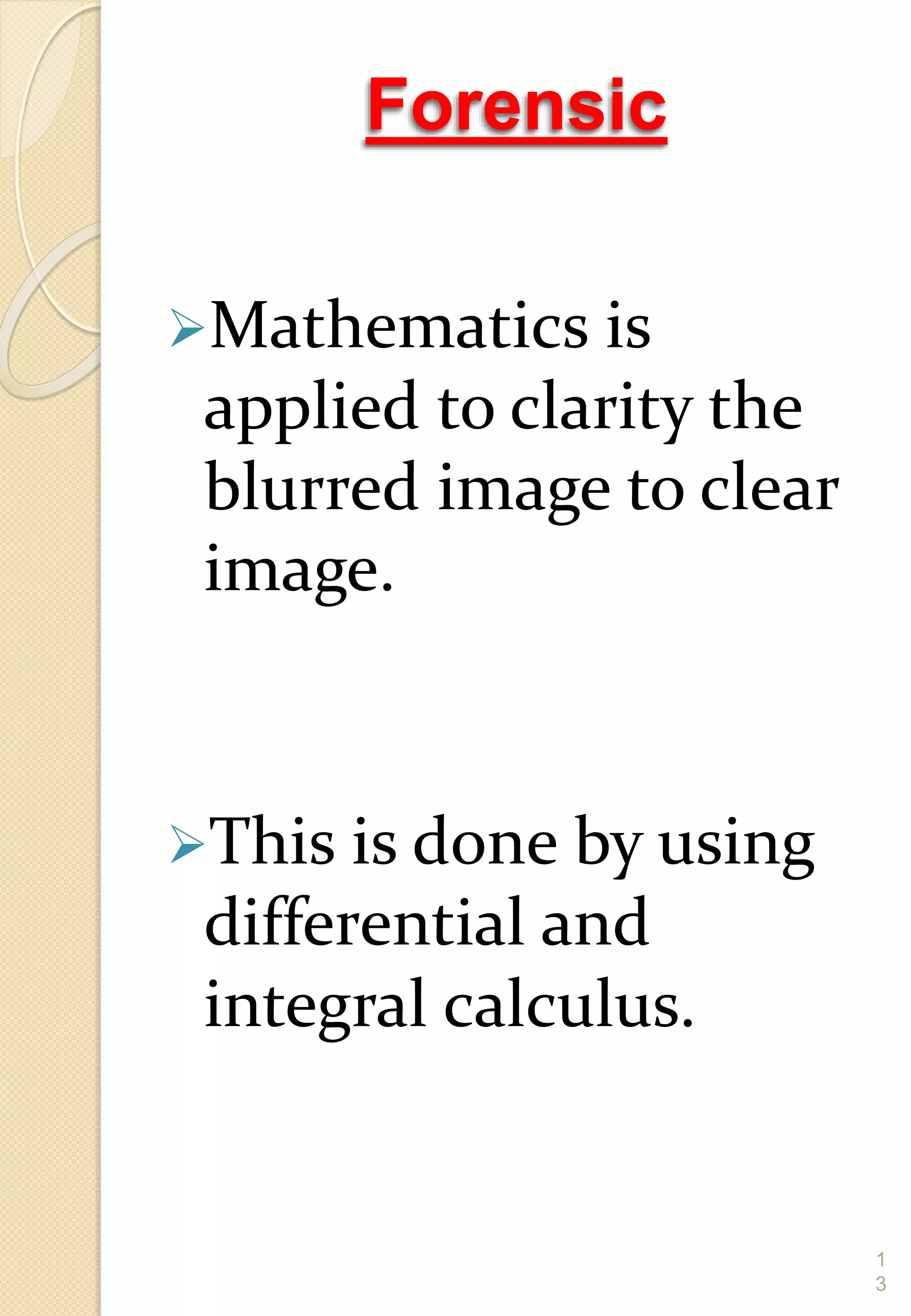 Application of mathematics in daily life | PPTX