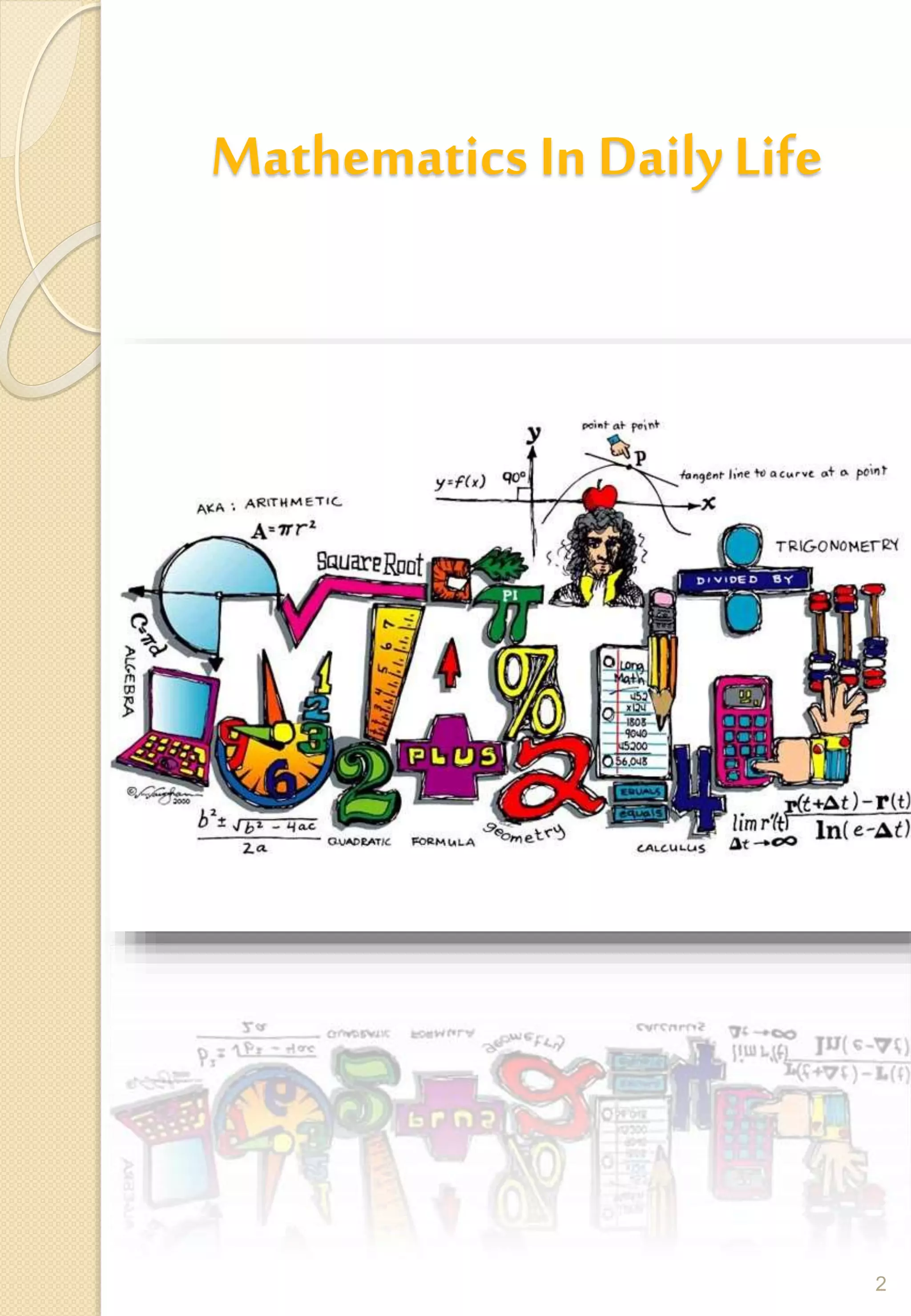 Application of mathematics in daily life | PPTX