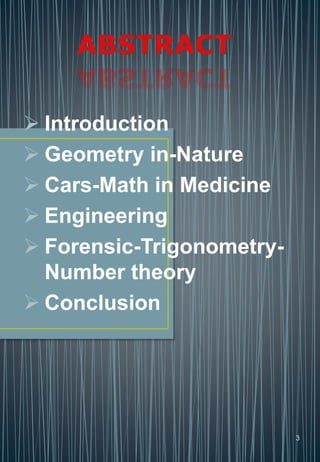 Application of mathematics in daily life | PPTX