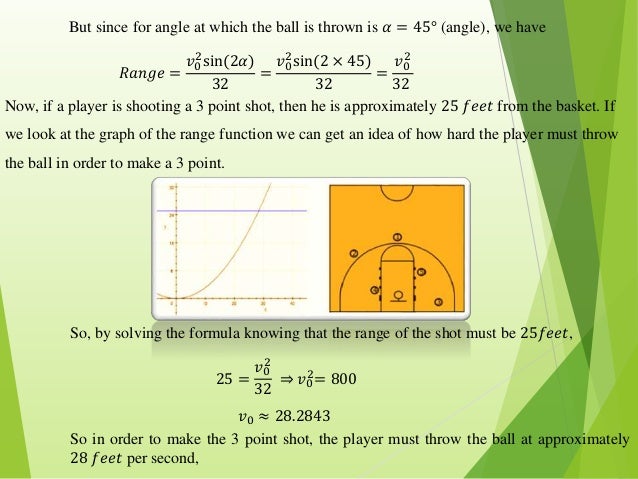 Application of mathematics in sports