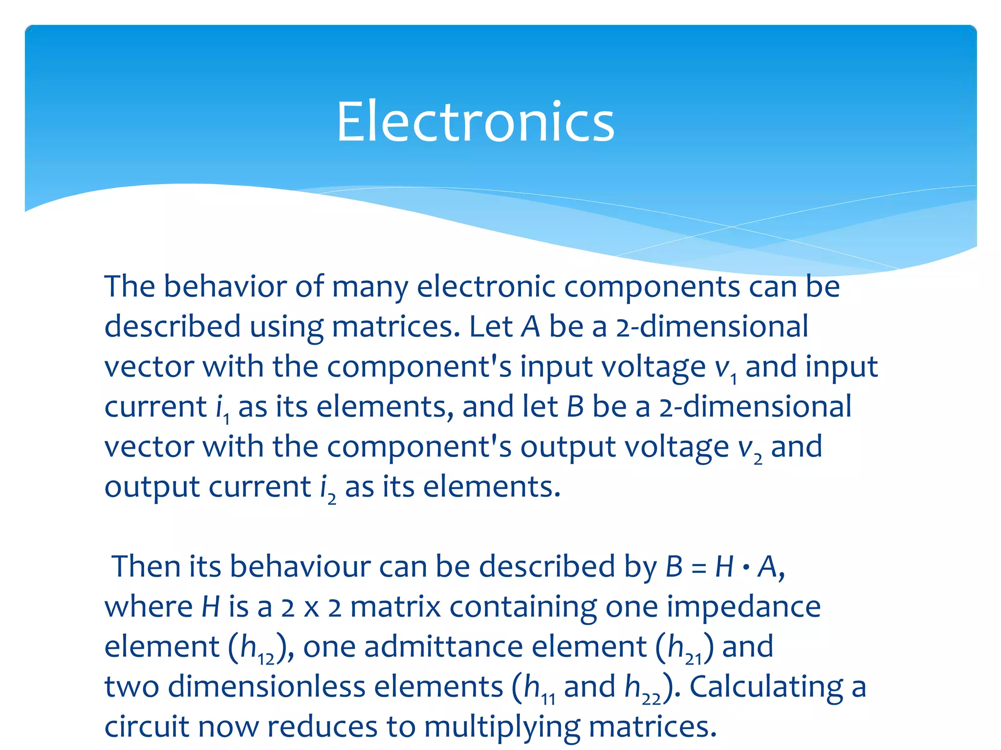 Application of matrices in Daily life | PPTX