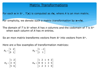 Application of matrices in Daily life | PPTX