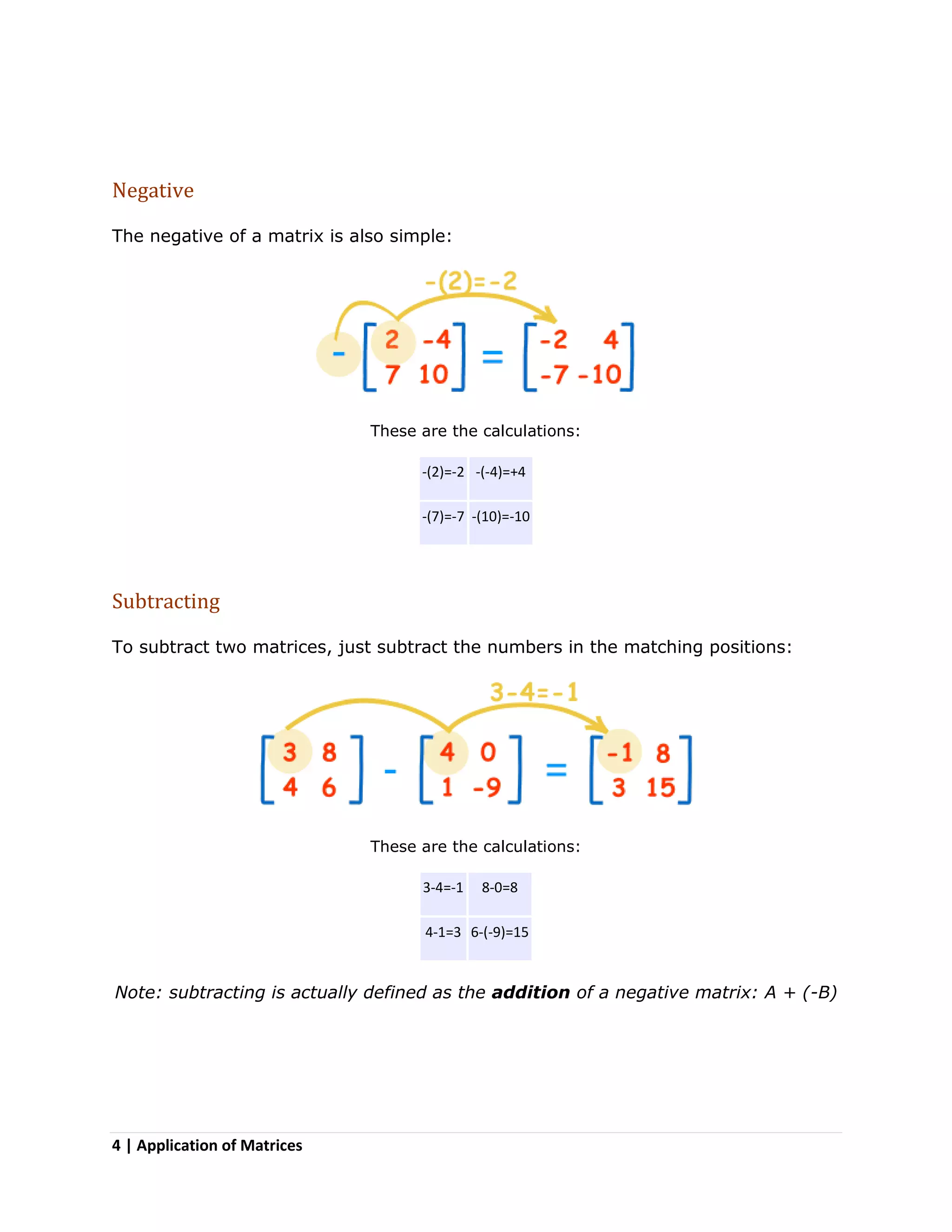 Application Of Matrices In Real Life Docx