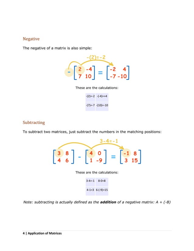 Application of matrices in real life | DOCX