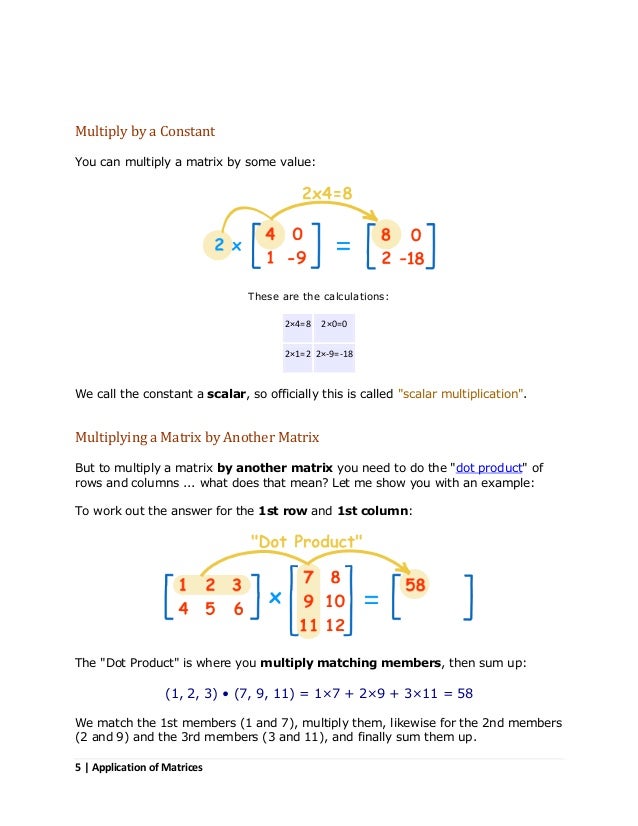 Application Of Matrix Multiplication In Real Life The Matrix And Application Of Matrix Multiplication In Real Life The Matrix And