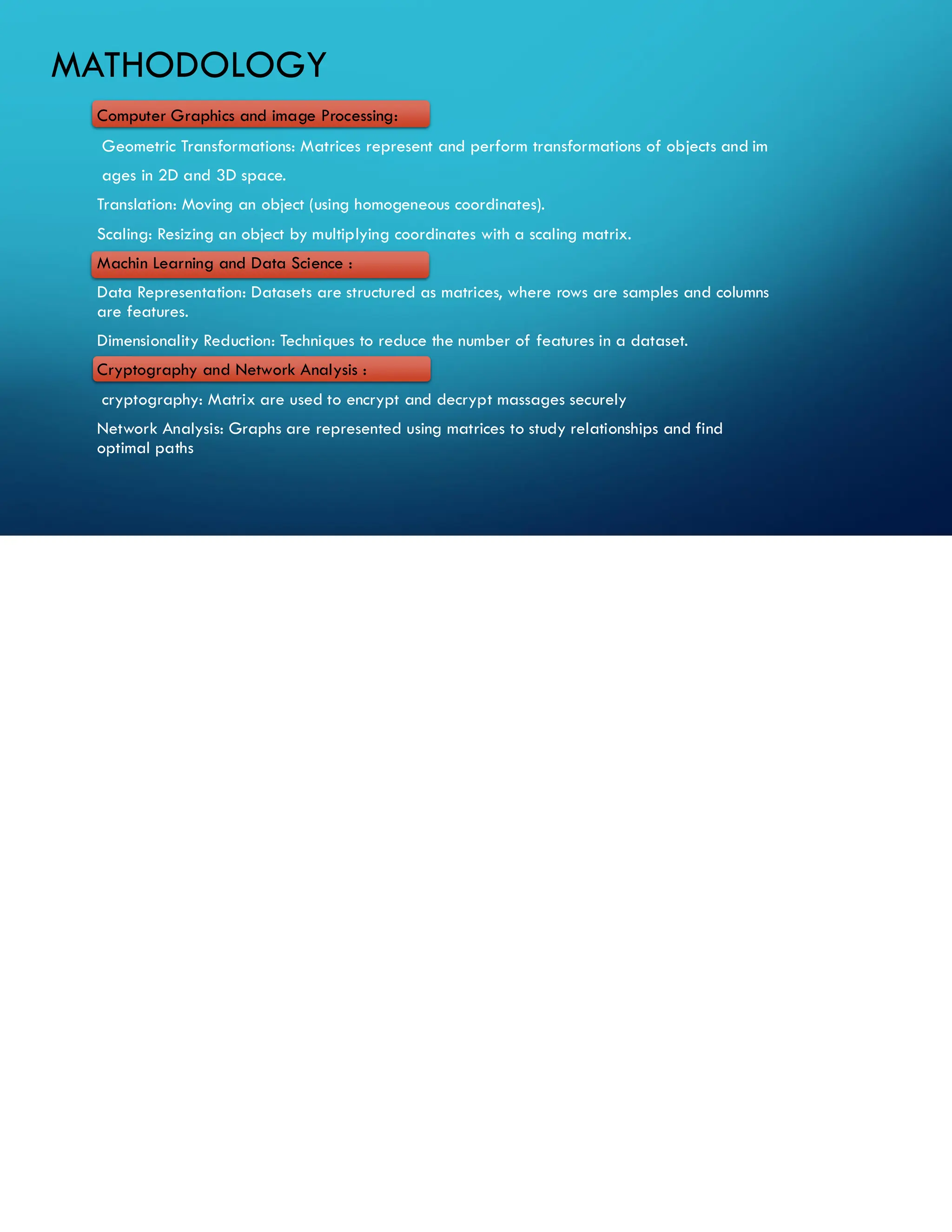 application of matrix in computer science | PDF