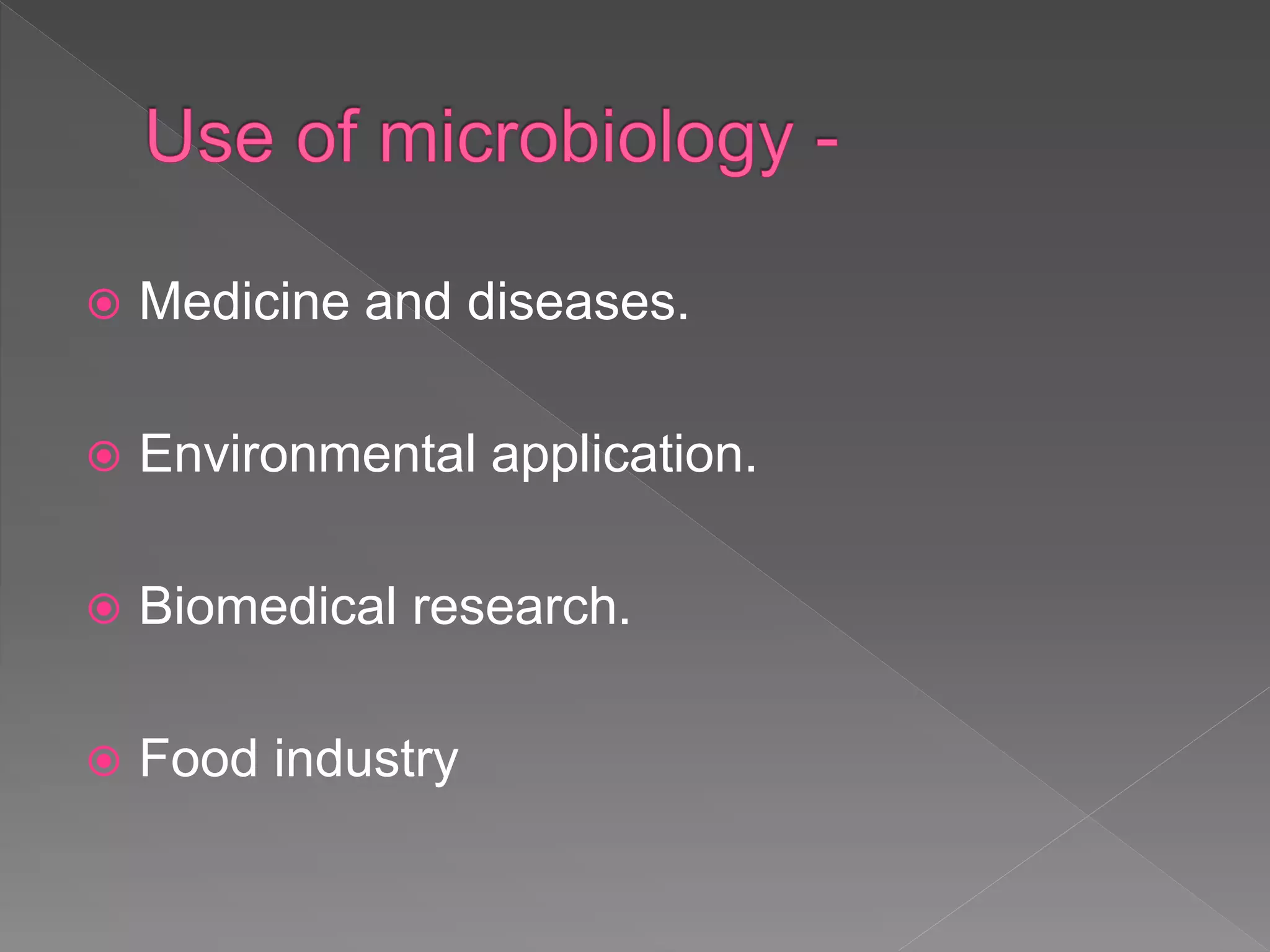 APPLICATION OF MICROBIOLOGY.pptx