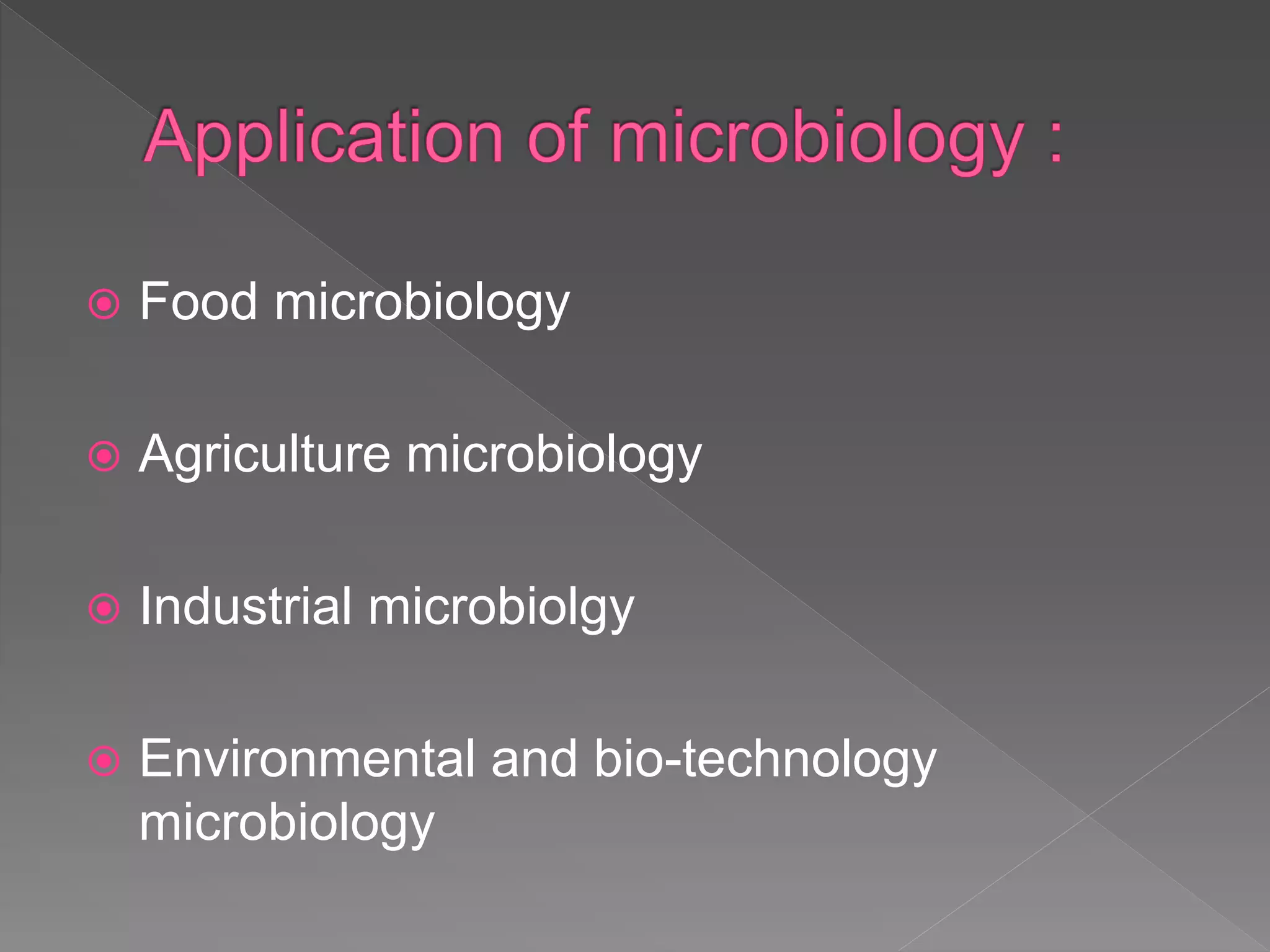 APPLICATION OF MICROBIOLOGY.pptx