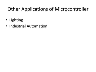 Application of microprocessor | PPTX