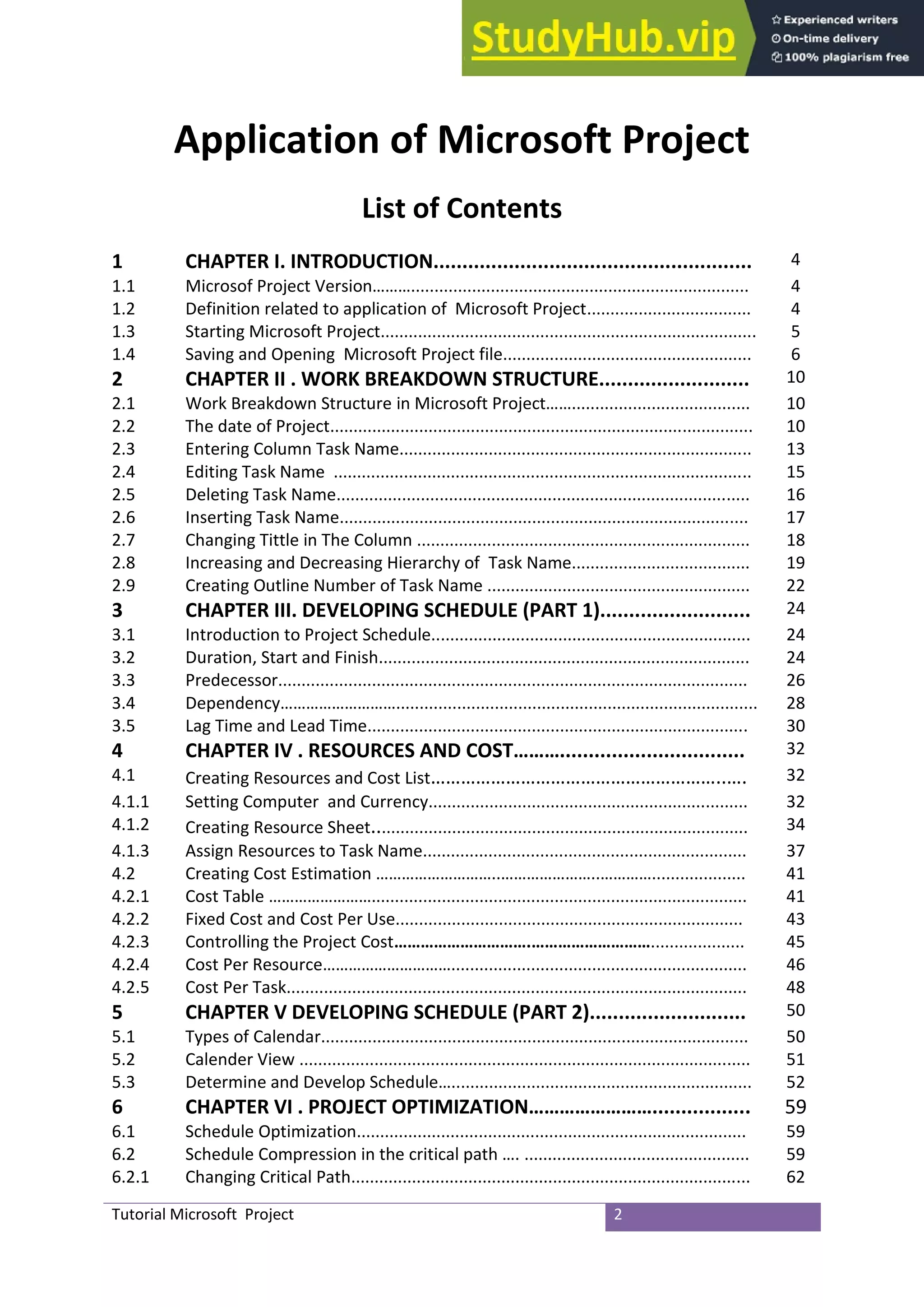 Application Of Microsoft Project To Manage Successful Project | PDF