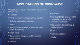 Presentation on Applications of microwave | PPTX