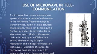 Presentation on Applications of microwave | PPTX