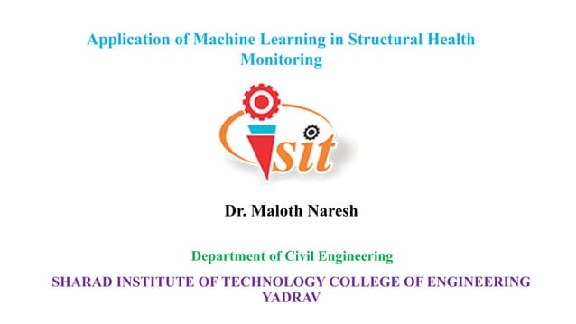 Application of Machine Learning in Structural Health Monitoring | PDF