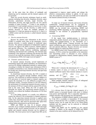 Application of multi antenna technologies in cellular mobile communications | PDF