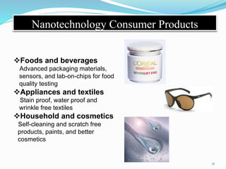 Application of nanotechnology | PPTX