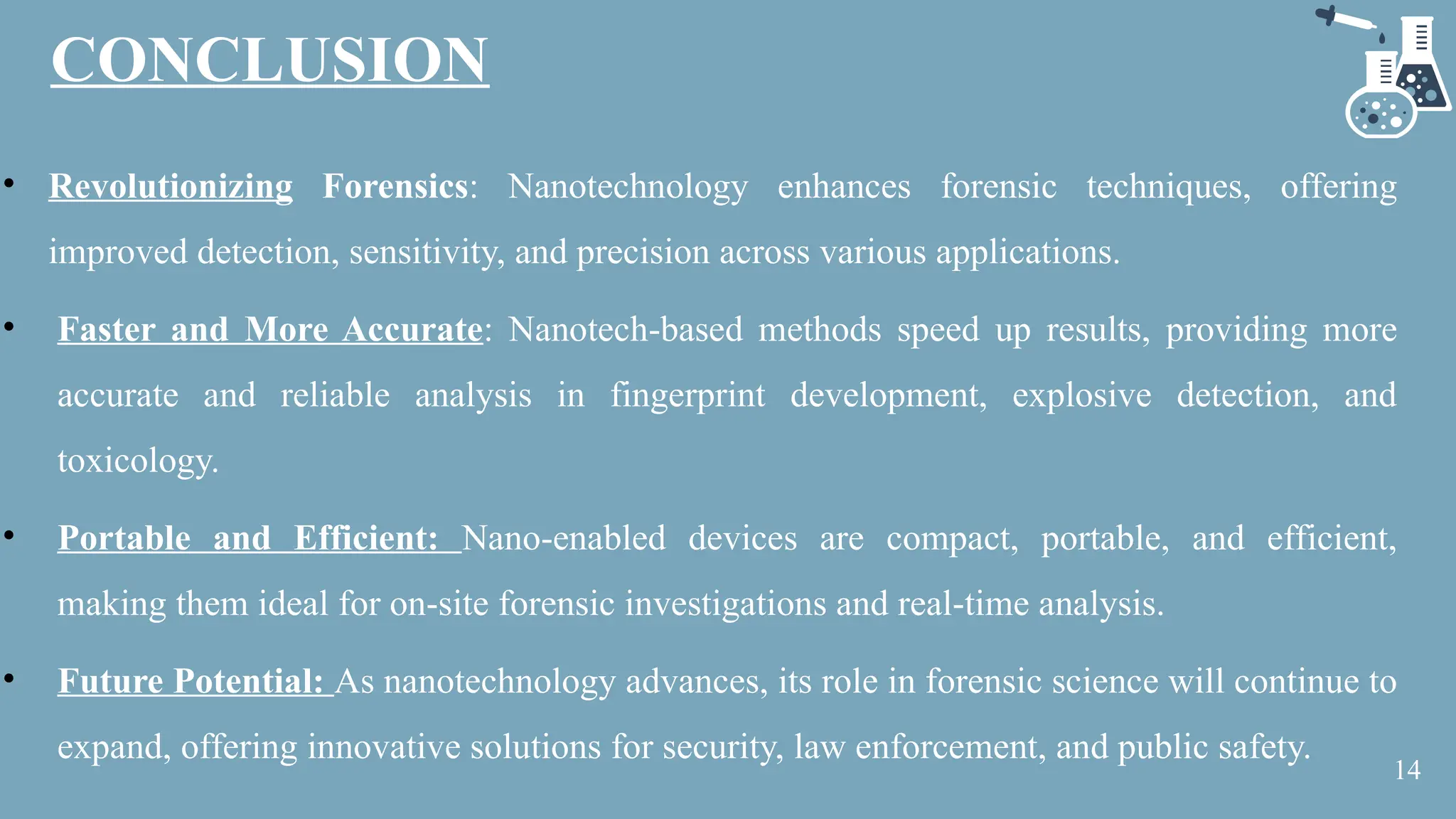 Nanotechnology in Forensics Applications | PPTX