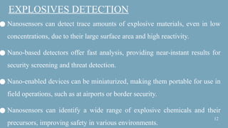 Nanotechnology in Forensics Applications | PPTX