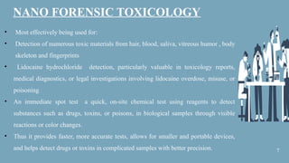 Nanotechnology in Forensics Applications | PPTX