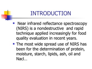 Application Of Nirs In Feed Industry | PPT