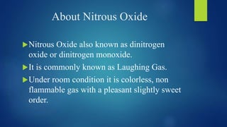 Application of nitrous oxide in automobile | PPT