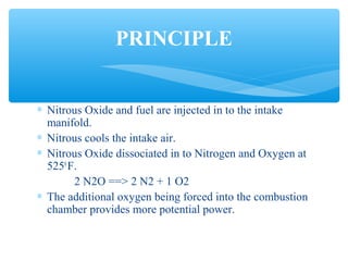 Application of nitrous oxide in automobiles | PPT