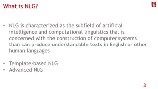 Application of NLG in e commerce | PPT