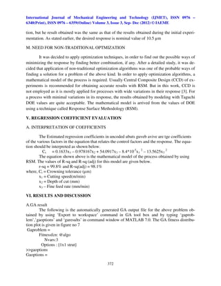 Application of non traditional optimization for quality improvement in tool holders | PDF