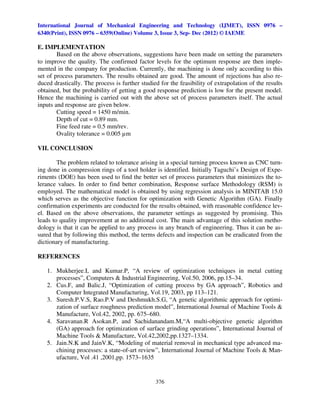 Application of non traditional optimization for quality improvement in tool holders | PDF