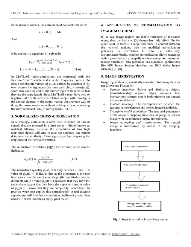Application of normalized cross correlation to image registration | PDF | Web Development | Internet