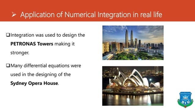Application of numerical integration and differentiation in real life ...