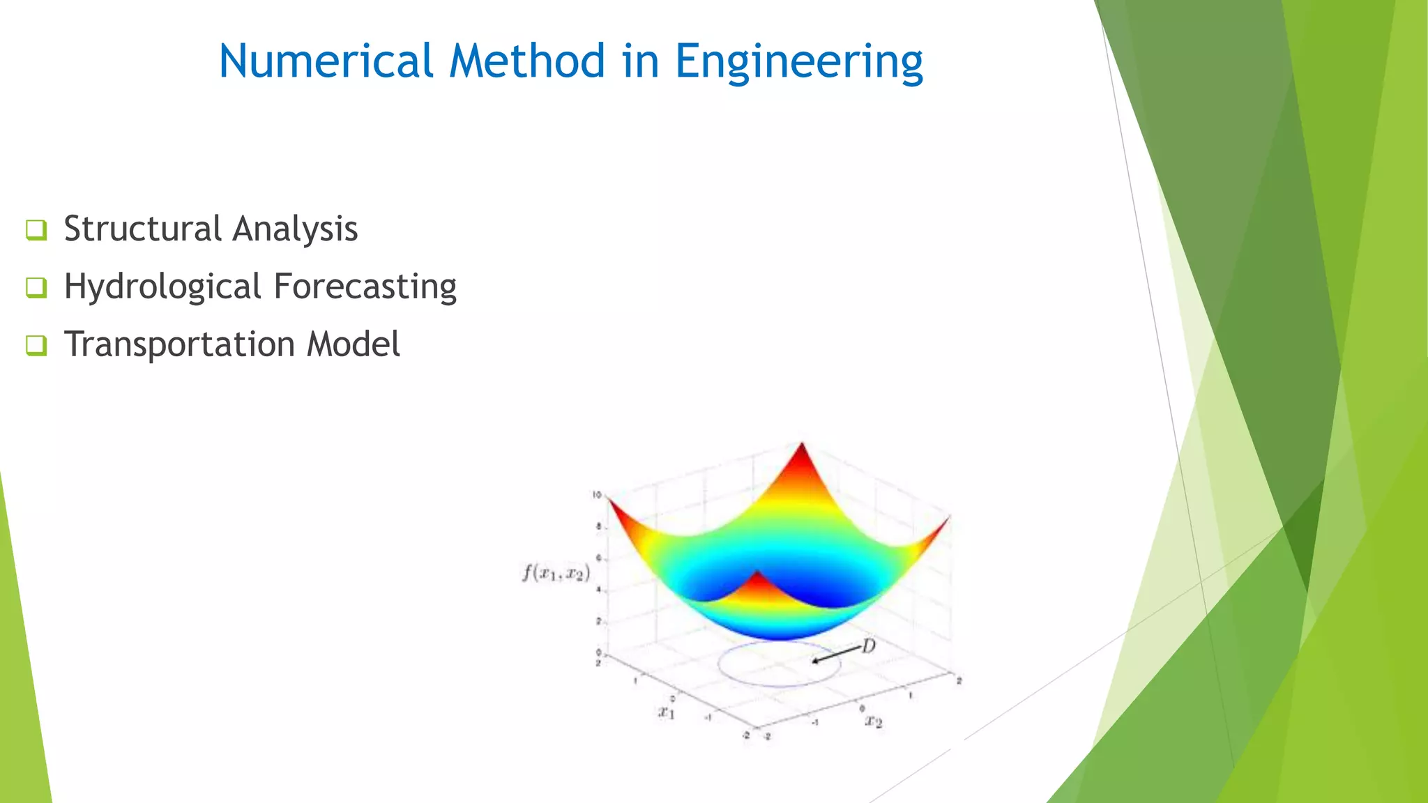 Application of numerical method | PPTX