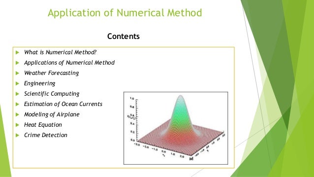 Application of numerical method